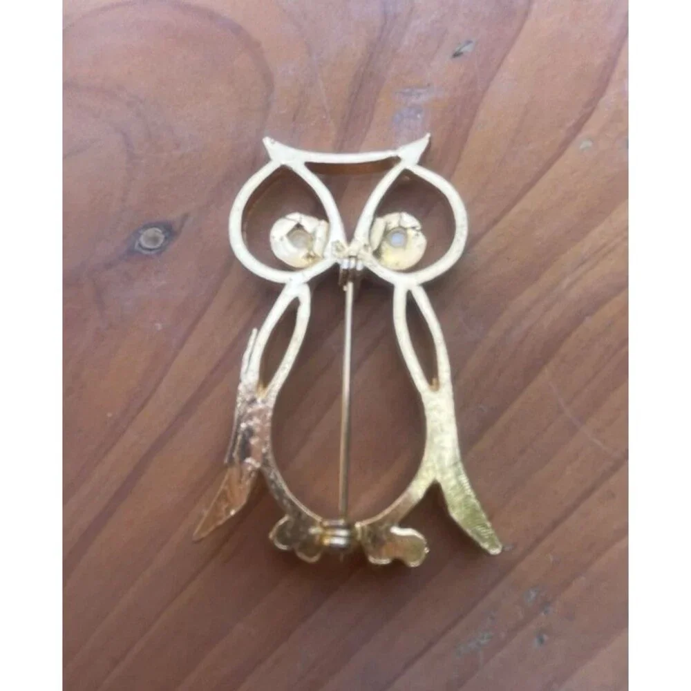 Mr. We | Jewelry | Vintage Signed Mr We Owl Figural Brooch Pin Googly ...